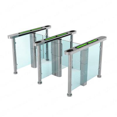 China Counter Display Glass Turnstiles Door Anti-pinch New Item Speed Gate Led Indicators for sale