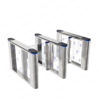 China Wiegand Controller Speed Gate Anti Panic Logo-printing Slim Turnstiles SDK for sale