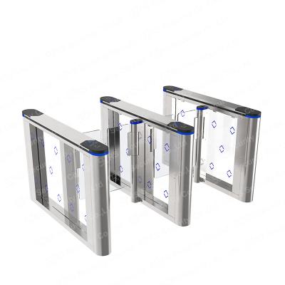 China Wiegand Controller Speed Gate Anti Panic Logo-printing Slim Turnstiles SDK for sale