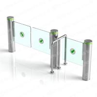 China Bio-metric Swing Barrier Paint Full-height Speed Gates Turnstile Terminal for sale