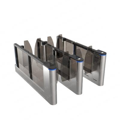 China DC 24V Automatic Turnstile Gate 600mm - 900mm Channel Width Swing Barrier Turnstile for sale
