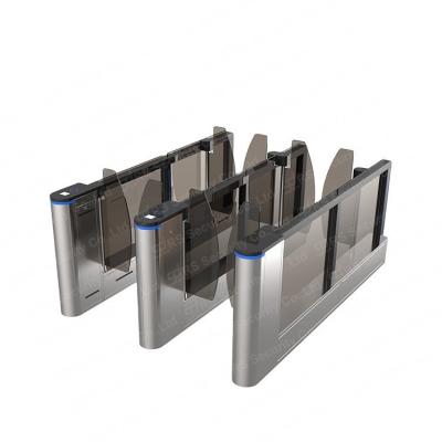 China Fingerprint Identify Swing Barriers Acrylic Arm High-grade Speedlanes Turnstiles System for sale