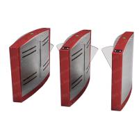 China Areas Bar Code Verification Flap Barreira Doors DC24v Anti-trailing Fare Turnstile Brand for sale