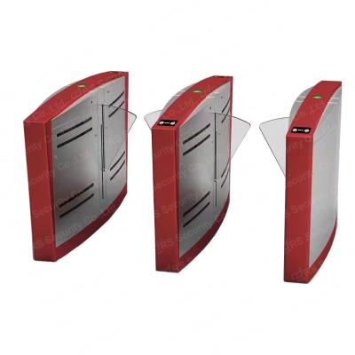China Areas Bar Code Verification Flap Barreira Doors DC24v Anti-trailing Fare Turnstile Brand for sale
