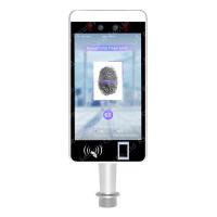 China Hotel Face Recognition Thermometer Terminal RGB IR Biometric Time Attendance Terminal for sale