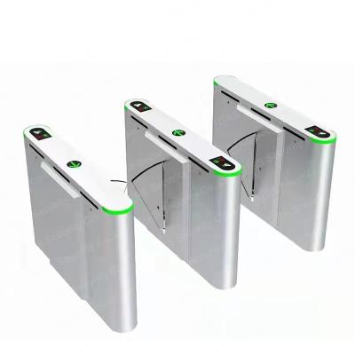 China Acrylic Flap Barrier Turnstile Access Control System DC 24V Brushless Motor for sale