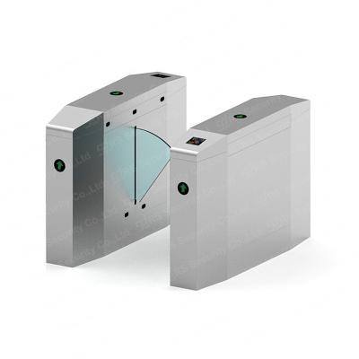 China Full Automatic Flap Barrier Turnstile Gate Access Control RFID Reader For Buildings for sale