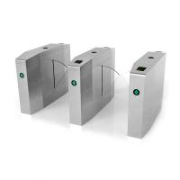 China 304 Stainless Steel Flap Barrier Turnstile Gate Access Control System For Supermarket Park for sale