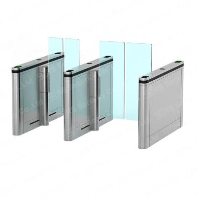 China Time Attendance Wing Barrier Turnstiles Anti-tailling Outdoor Speed Gate Arrow Light for sale