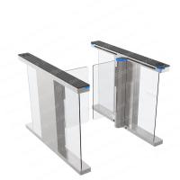 China Barcode Paper Speed Barrera Box Type Security Swing Turnstiles Led Light Plate for sale