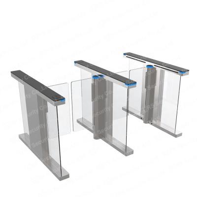 China Face Identify Speed Barriere Bridge-type Self-design Swing Turnstile With Voice Alarm for sale