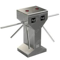 China People Counter Tripod Turnstile Public Lobby Check-in Single Leaf Three Rollers Barrier With Wheels for sale