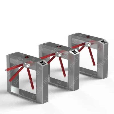 China Smart Card Tripod Barriere Metro Hall 90 Degree Single Motor 3-arm Turnstiles Factory Production for sale