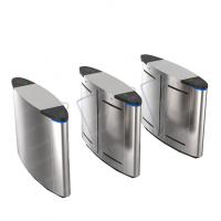 China Parks Barcode Recognition Flap Barreiras Turnstile Electrical Crowd Control Swing Barrier Device for sale