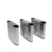 China Hostel Biometrics Card Flap Barreiras Torniquete Ip68 High Accuracy Swing Barrier Patent for sale