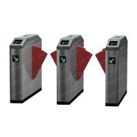 China Prison Card Swiping Flap Barrera Turnstile Scientific Semiautomatic Swing Barrier Company for sale