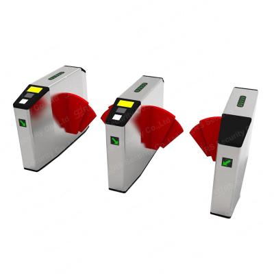 China Edifice Coin Token Flap Barrera Gate wifi 40 persons/min Swing Turnstile Terminal for sale