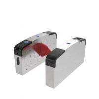 China Entrance Fingerprint Identify Flap Barrier Torniquete IP54 Powder Coating Subway Turnstile Led Lamp for sale