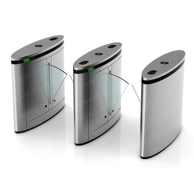 China Stadiums Fingerprint System Flap Barrier Gates Paint Spring Driving Metro Gate Alarm Light for sale