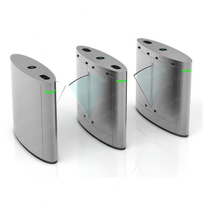 China Checkpoint Qr Barcode Flap Barriere Gate Widen Double Routeway Fare Turnstile Free Software for sale