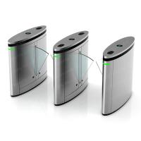 China Laboratory Qr Code Brushing Flap Barriere Gates wifi Dual Passageway Fare Turnstile Led Indicator for sale