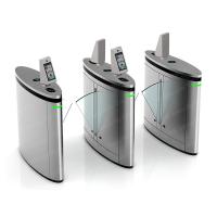 China Supermarket Rfid Cards Flap Barrieres Gate Cylinder Single Movement Fare Turnstile Brushless Motors for sale