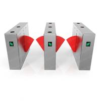 China Tourist Attractions Ticket Solution Flap Barriers Gate Manual Tailgating Alarm Subway Turnstile Bars for sale