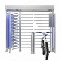 China 304ss 180 Degree Full Body Turnstiles Walkway Barcode Scanner Rotating Doors Used for sale