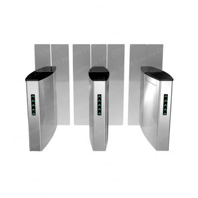 China Oem Logo Sliding Turnstile / Qr Code Turnstile Door / Security Swing Barrier Gate For Public Lobby for sale