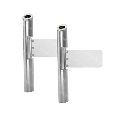 China Prison DC Motor Swing Gate Turnstiles 316 Steel Access Controlled Wing Barriers Counter for sale