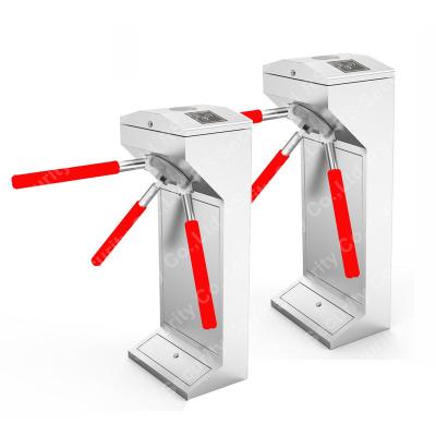 China Qr Code Scanner Tripod Turnstiles Coffee Shop New Item Acrylic Arms Three Rollers Barreiras Solenoid Valve for sale
