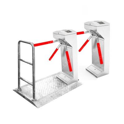China Qr Code Brushing Tripod Turnstile Airpot Hall Hot Sale Water-proof Three Rollers Barreras Led Indicator for sale