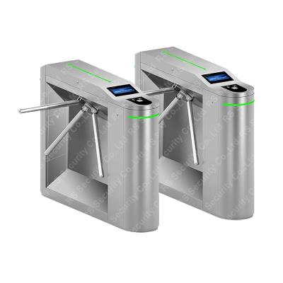 China Time Attendance Tripod Turnstile Gate Rain / Snow Acrylic Panel With LED Indicator for sale
