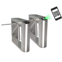 China Finger Print Reader Tripod Turnstiles Business Hall Dc 220v Full-height Waist High Barreira Electromagnet for sale