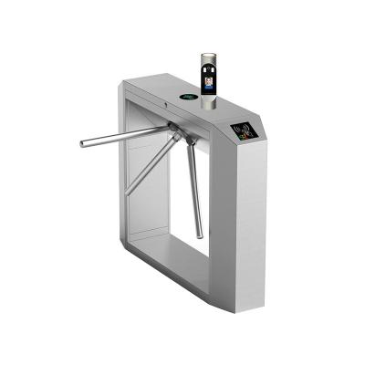 China Rfid Wristband Tripod Barrier Mega store 3-channel Round Pillar 3-arm Turnstile Working Principle for sale