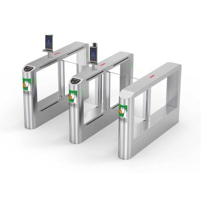 China Qr Barcode Swing Door Dual Passageway Single Way Speed Gate Turnstile Controller for sale