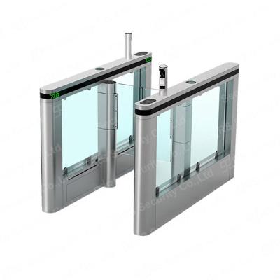 China Qr Code Swing Turnstile Gate Anti Clipping Hydraulic Damper Slim Turnstiles for sale