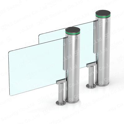 China Finger Print Swing Barrier Sensitive Half Height Speed Turnstiles Gate Factory for sale