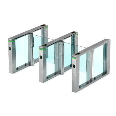 China Barcode Recognition Swing Turnstiles Acrylic Cover High-Safety Speed Gate Board for sale