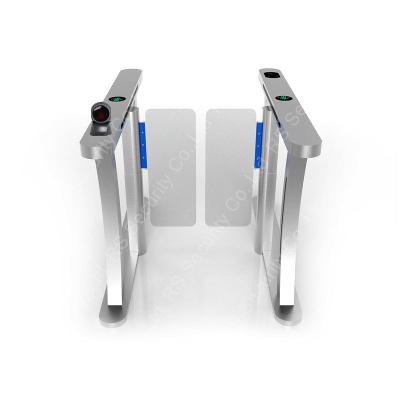 China People Counter Speed Tourniquet Bi-directional Round Angle Swing Turnstile Led Panel for sale