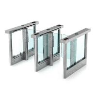 China Ticket-checking Wing Turnstiles Barrier Anti-tailing On-trend Speed Gates Alarm Light for sale