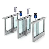 China Ticket Checking Wing Turnstile Anti-striking One-time Speed Gates Led Indicator for sale