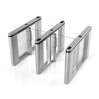 China Cash Counter Speed Doors Conroling Safty Semi-auto Swing Turnstile Red Green Indicator for sale