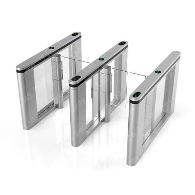 China Cash Counter Speed Doors Conroling Safty Semi-auto Swing Turnstile Red Green Indicator for sale