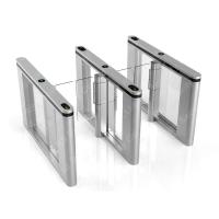 China Card Reader Swing Barreira Diameter 168mm Single Direction Speed Gate Turnstile Traffic Portable Control for sale