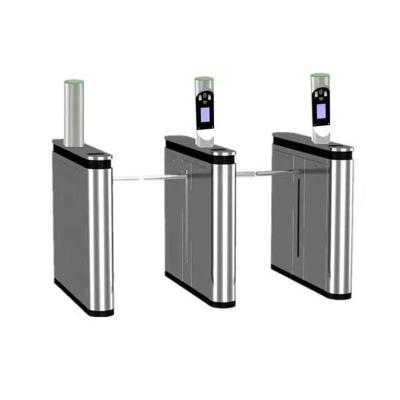 China Modern Easy Installation Semi-automatic Waist High Robust Compact Tripod Drop Arm Turnstile Gate for sale