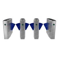 China Infrared Anti Clamping Flap Barrier Turnstile Automatic Access Control System for sale