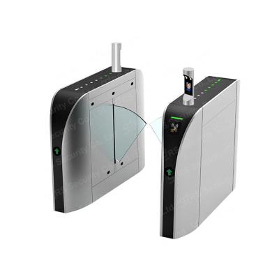 China Dry Contact Signal Flap Barrier Gate 304 SUS Turnstile Security Gate for sale