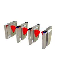 China Anti Collision Flap Barrier Access Control System 30w With DC 24V Brushless Motor for sale