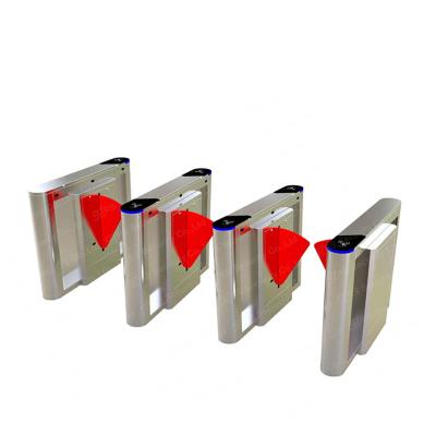 China Anti Collision Flap Barrier Access Control System 30w With DC 24V Brushless Motor for sale
